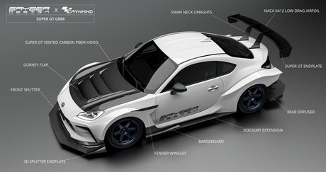 TOYOTA GR86 SUPER GT SWAN NECK WING 1778mm – Sayber Design